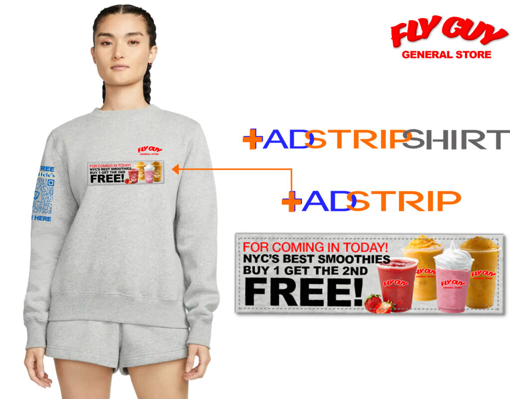 Advertising Strip Shirt – Mobile Advertising & Marketing
